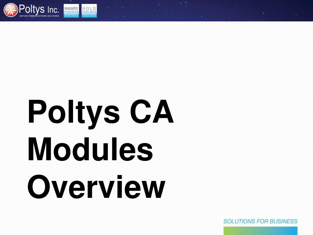 PPT - Poltys Unified Communication Solutions Jan 2013 PowerPoint ...