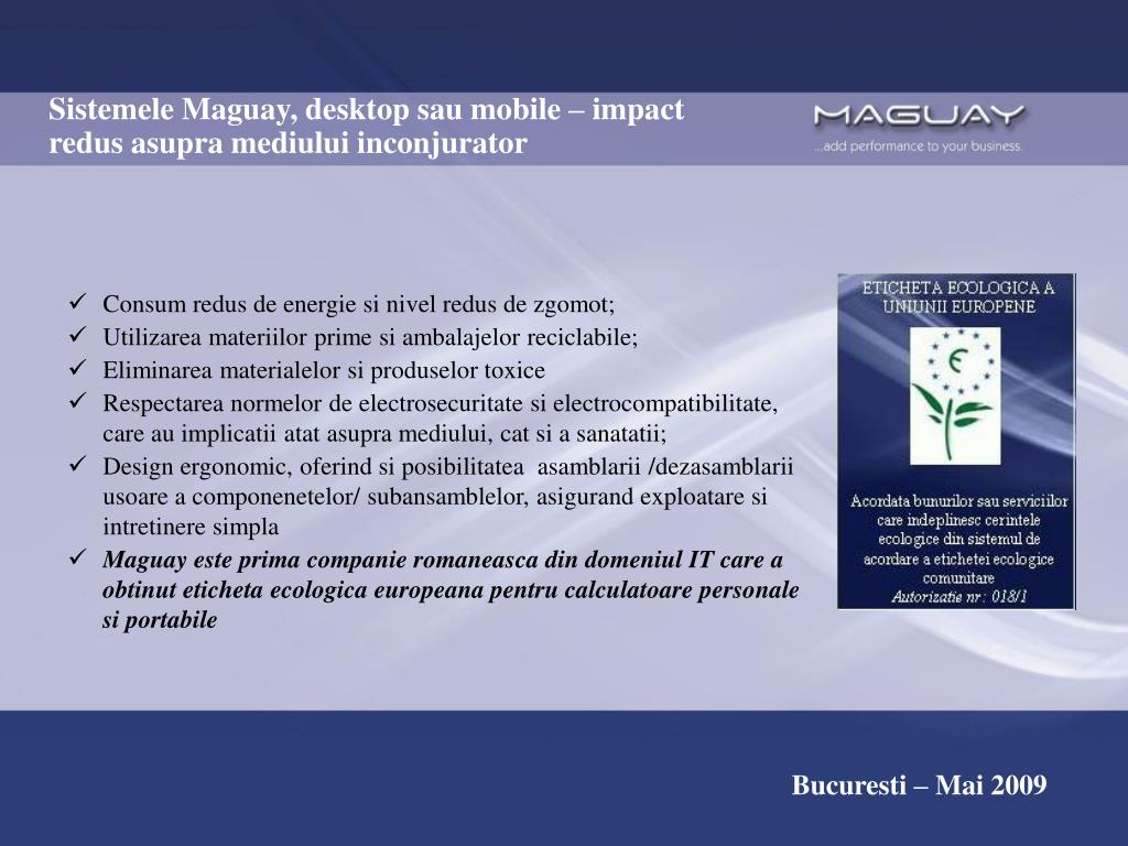PPT - Maguay – Prezentare generala - Mai 2009 - PowerPoint Presentation ...