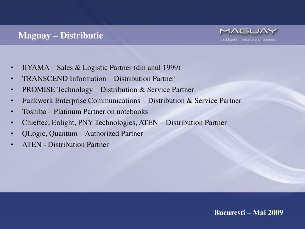 PPT - Maguay – Prezentare generala - Mai 2009 - PowerPoint Presentation ...
