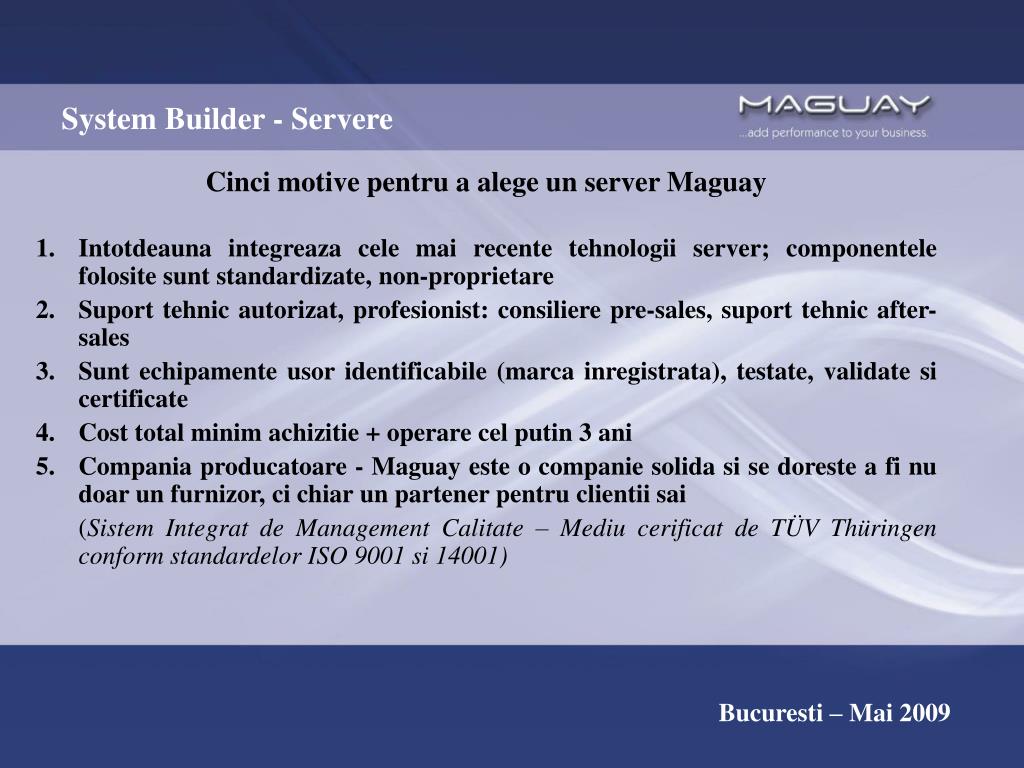 PPT - Maguay – Prezentare generala - Mai 2009 - PowerPoint Presentation ...