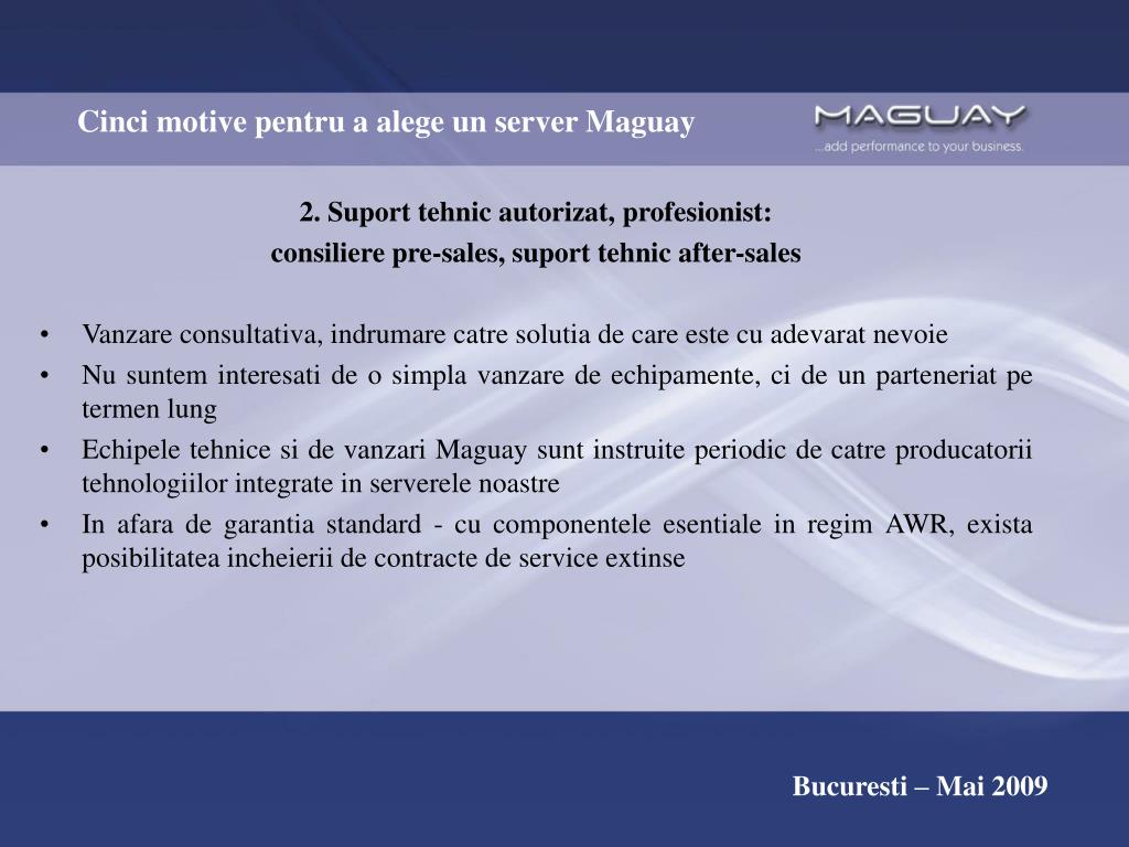 PPT - Maguay – Prezentare generala - Mai 2009 - PowerPoint Presentation - ID:3044870