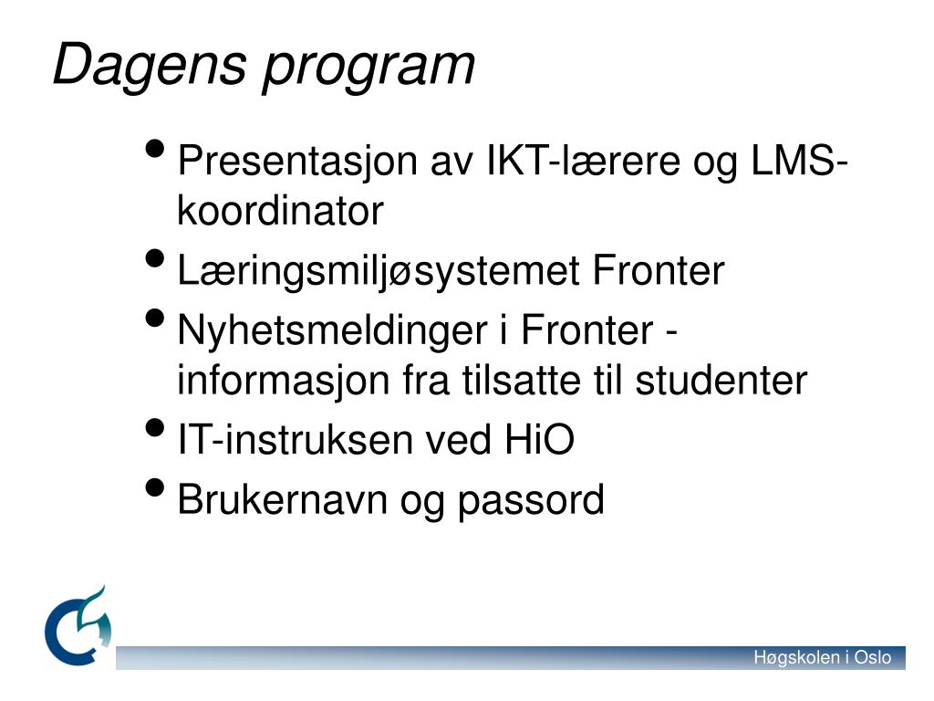 PPT - Introduksjon til Informasjons- og kommunikasjonsteknologi (IKT ...