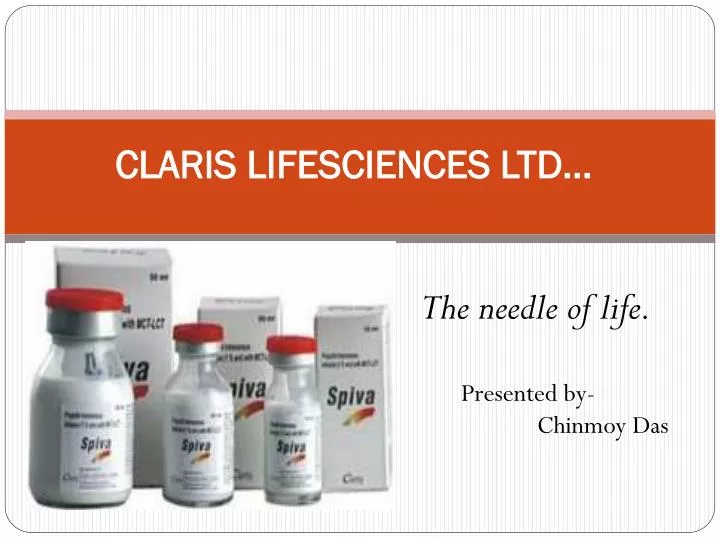 PPT - CLARIS LIFESCIENCES LTD… PowerPoint Presentation, free download ...