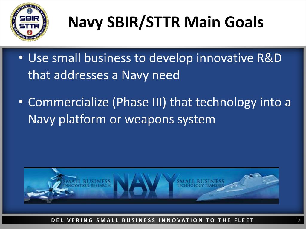 PPT - Department of Navy SBIR and STTR Programs Spring National SBIR ...