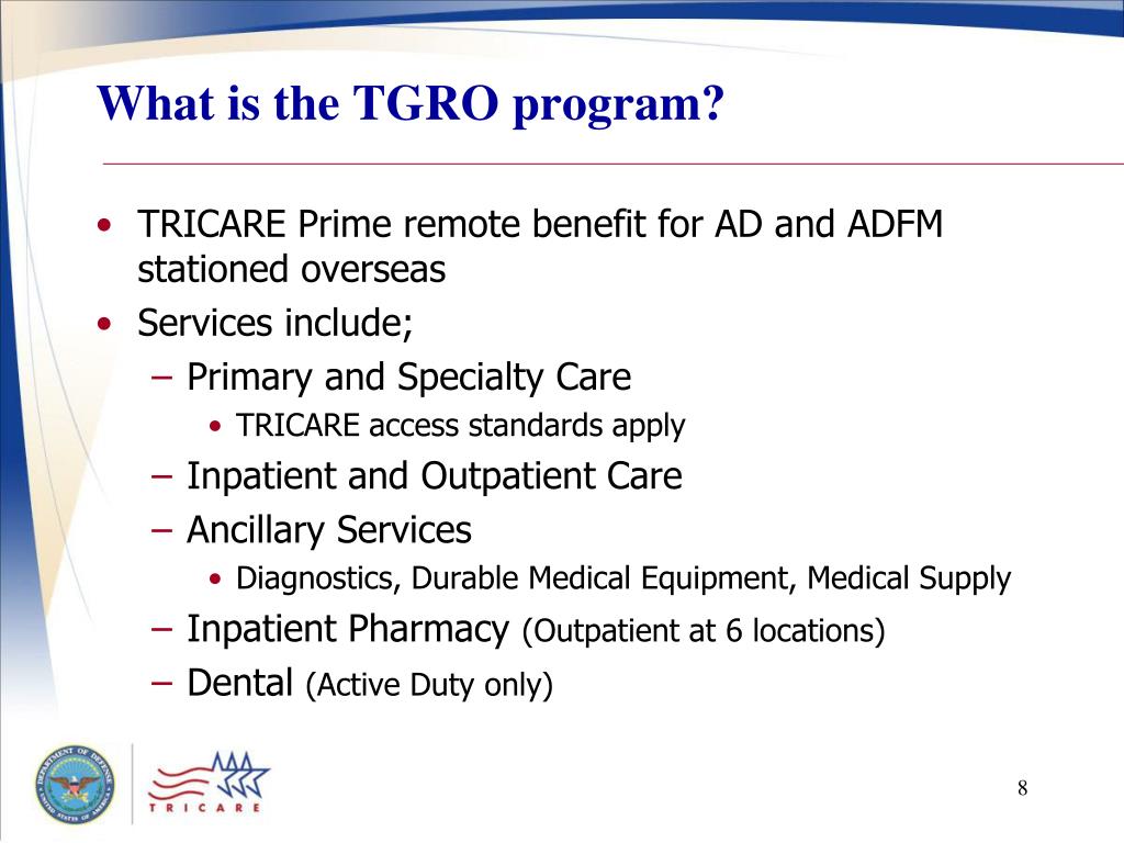 PPT - Waldemar Pustul Deputy Director, Remote Site Health Care TRICARE ...