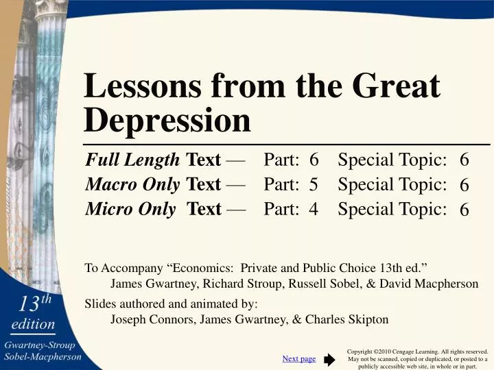 PPT - Lessons from the Great Depression PowerPoint Presentation, free ...