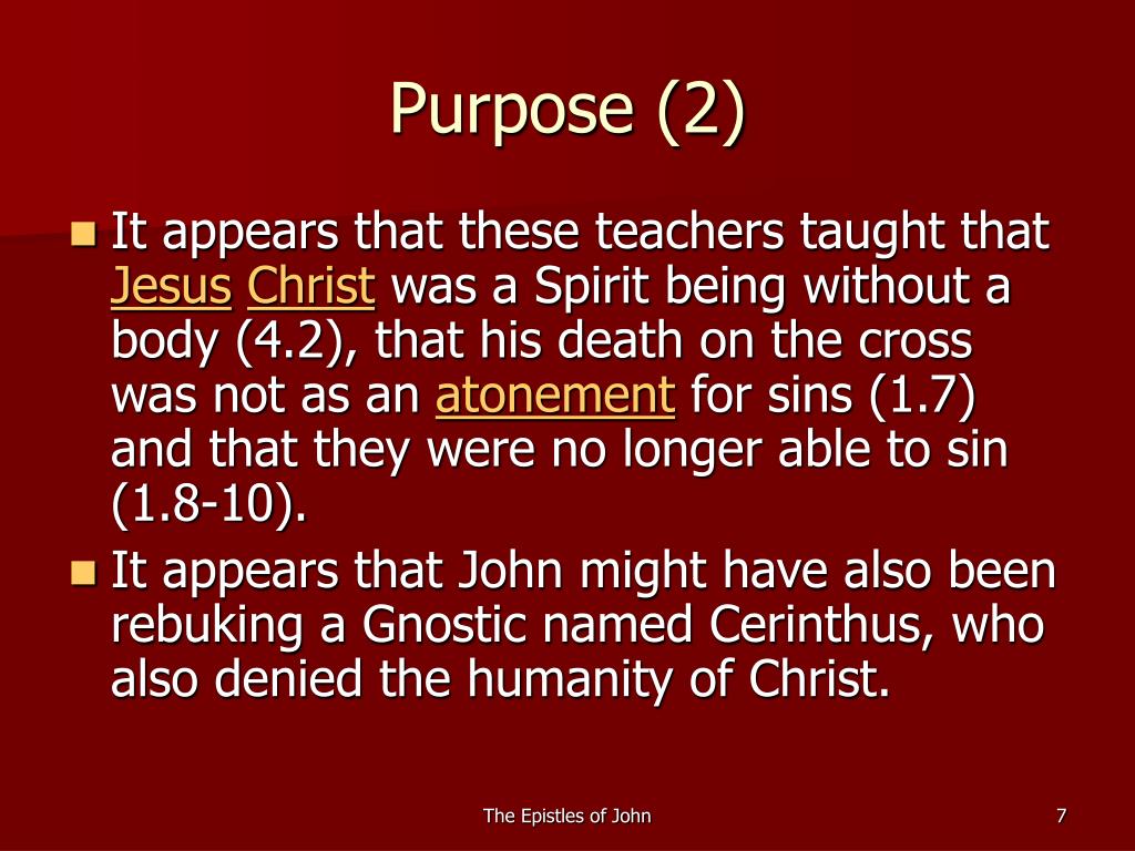 Ppt The Epistles Of John Introduction Powerpoint Presentation Free