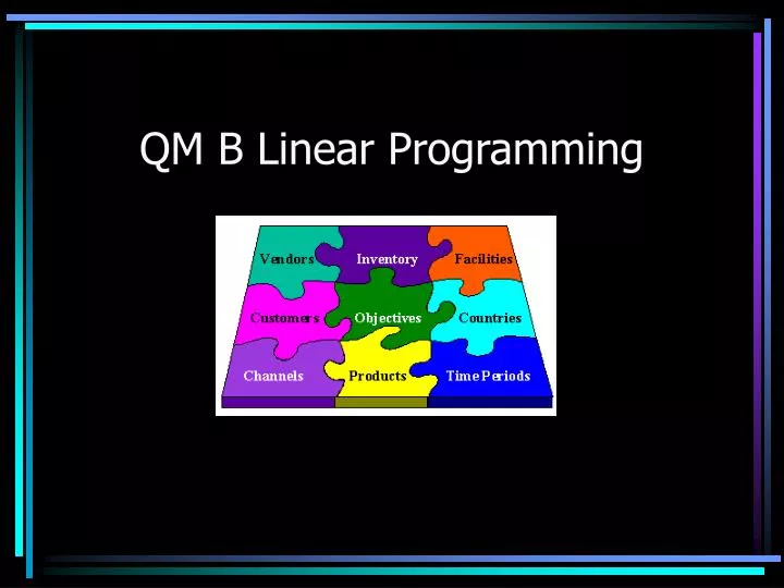 PPT - QM B Linear Programming PowerPoint Presentation, free download ...