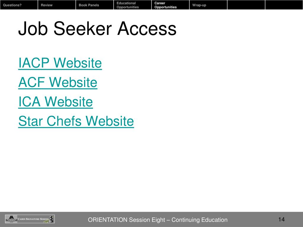 PPT - Life After MCC Session VIII Educational Opportunities + Career ...