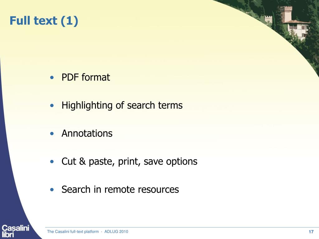 PPT - ADLUG Conference - Trento, 24 September 2010 michele@casalini.it ...