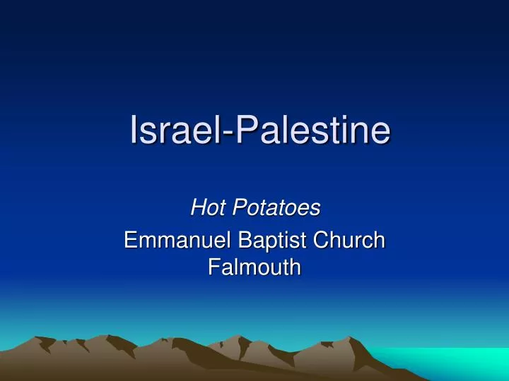 PPT - Israel-Palestine PowerPoint Presentation, free download - ID:3046220