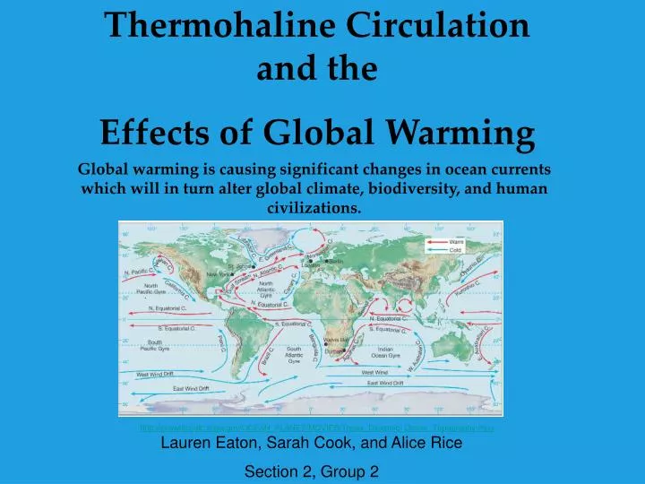 PPT - Thermohaline Circulation and the Effects of Global Warming ...