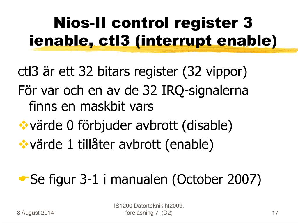 PPT - IS1200 Datorteknik PowerPoint Presentation, free download - ID ...