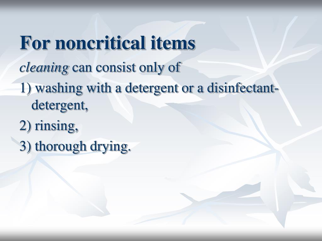 PPT - Disinfection and Sterilization of Patient-Care Equipment ...