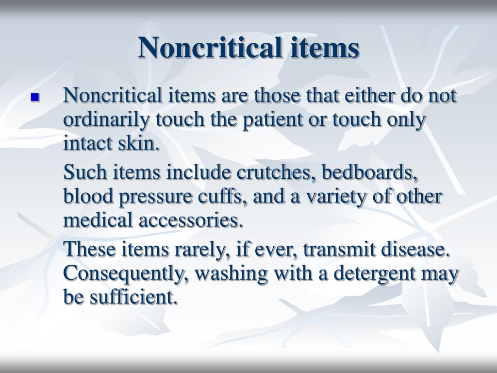 PPT - Disinfection and Sterilization of Patient-Care Equipment ...