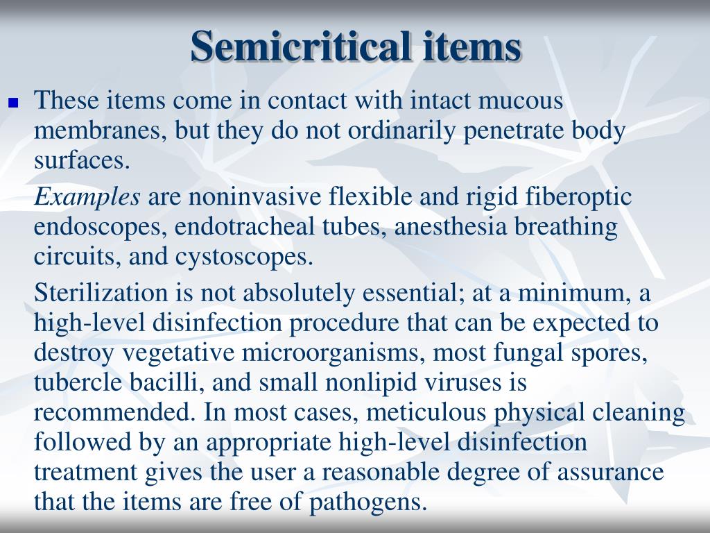 PPT - Disinfection and Sterilization of Patient-Care Equipment ...