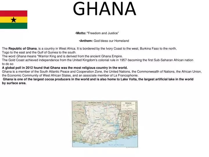 PPT - GHANA PowerPoint Presentation, free download - ID:3047265