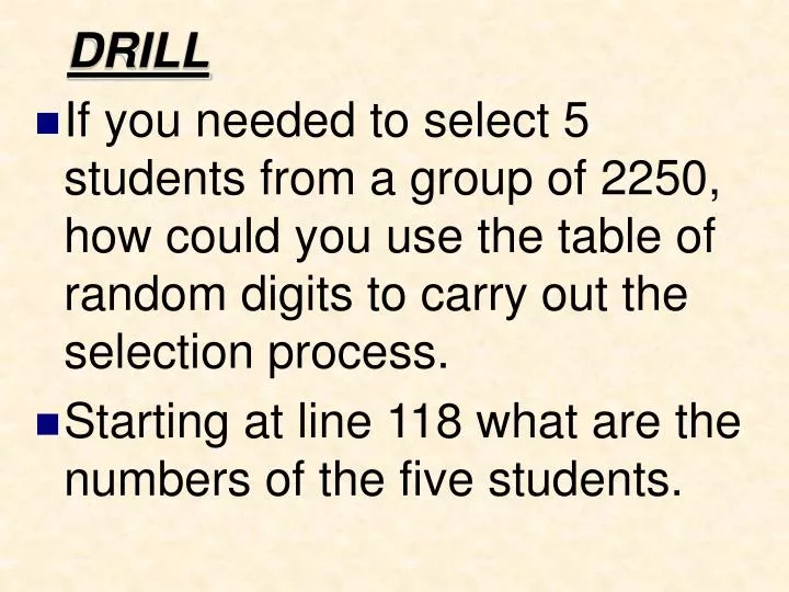 PPT - DRILL PowerPoint Presentation, free download - ID:3047272