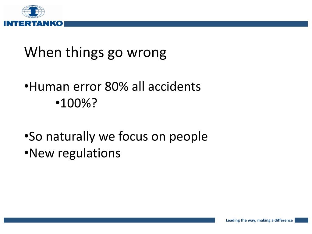 PPT - Human Element: Seeking ways to improve safety at sea Dr Phillip ...