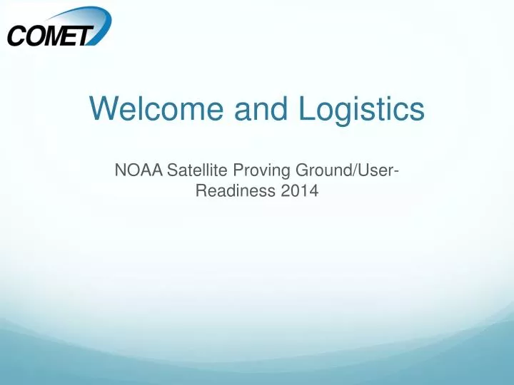 PPT - Welcome and Logistics PowerPoint Presentation, free download - ID ...