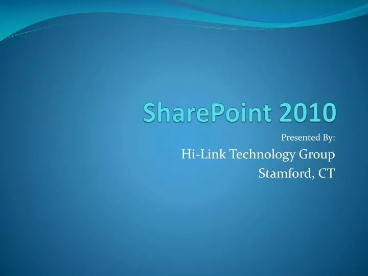PPT - SharePoint 2010 PowerPoint Presentation, free download - ID:3047999