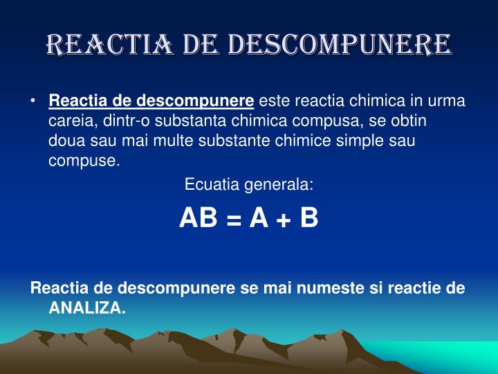 PPT - REACTII CHIMICE - CLASIFICARE PowerPoint Presentation - ID:3048152