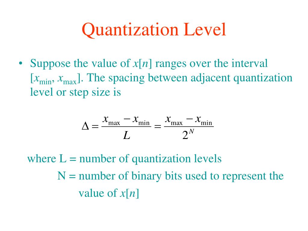 Ppt Quantization Powerpoint Presentation Free Download Id 3048734
