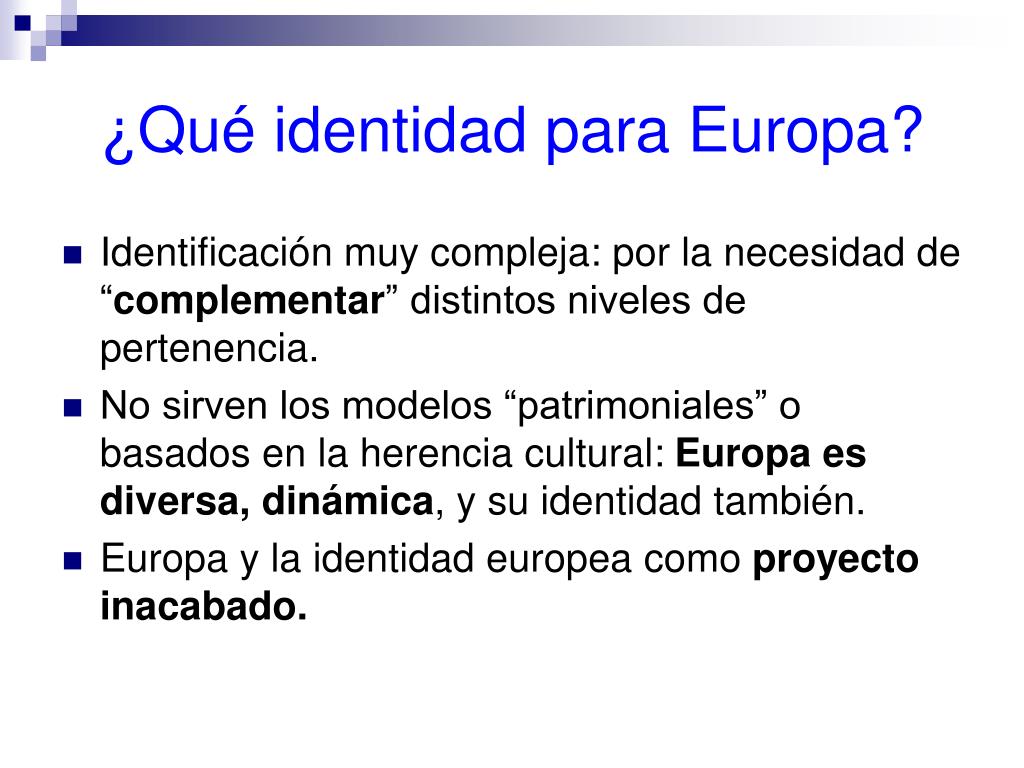 PPT - La cultura europea: un elemento clave para el sentimiento ...