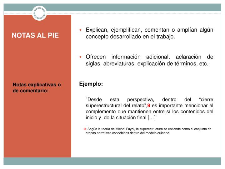 PPT - Citas textuales, paráfrasis, notas al pie de página y referencias ...