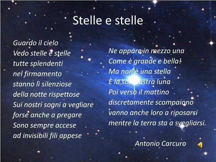 PPT - Stelle e stelle PowerPoint Presentation, free download - ID:3049433