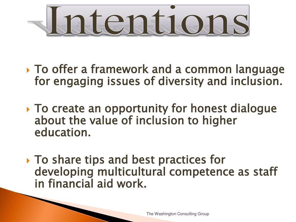 PPT - Enhancing Diversity and Inclusion in Financial Aid: A Framework ...