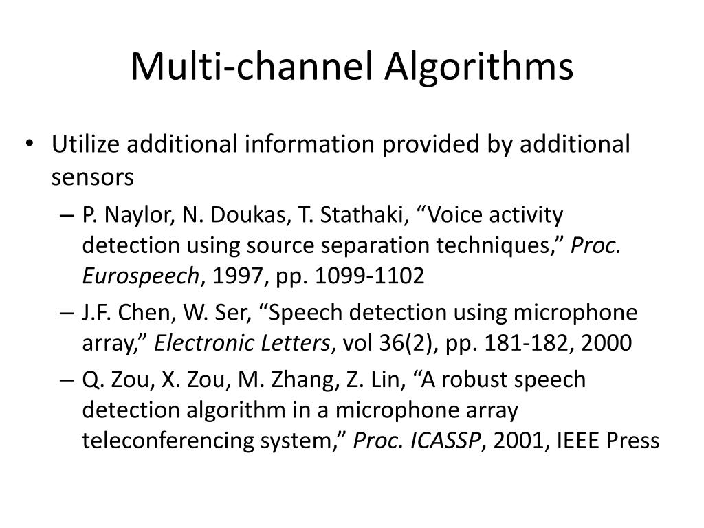 Ppt Voice Activity Detection Vad Powerpoint Presentation Free