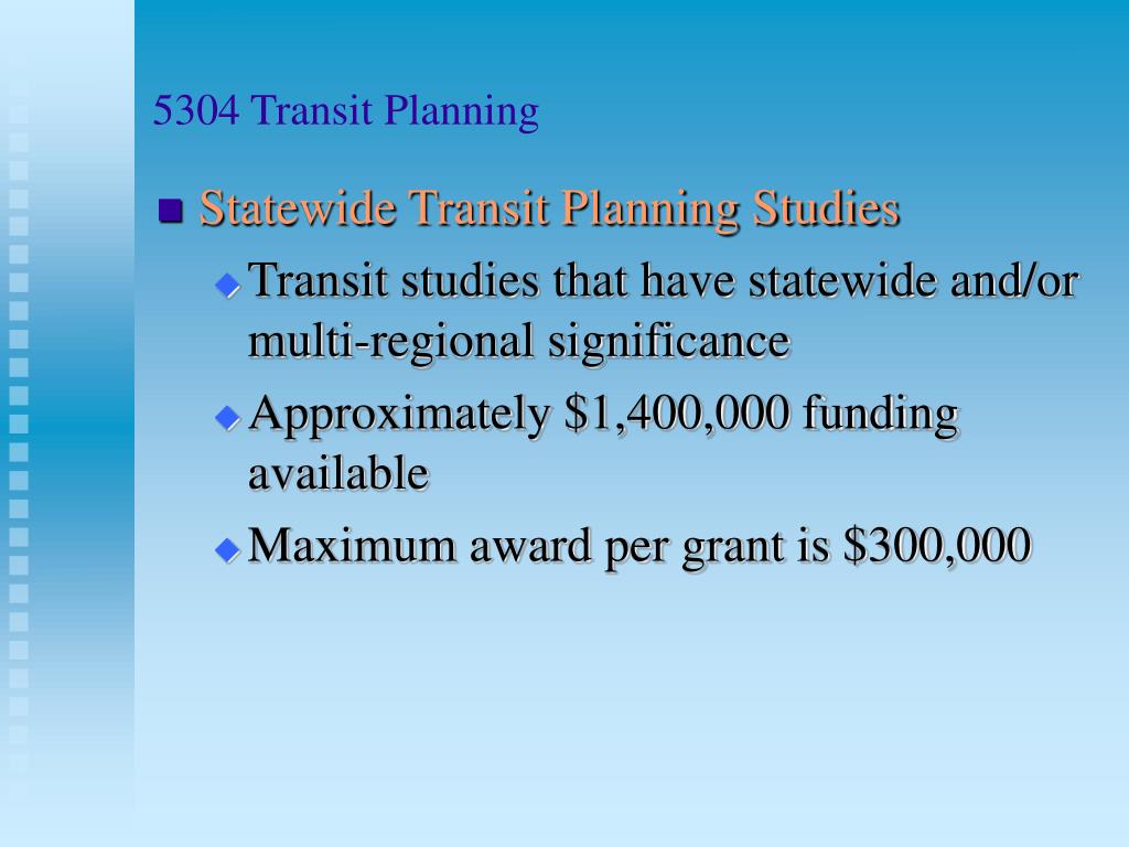 PPT - Partnership Planning 5304 Transit Planning Statewide Transit ...
