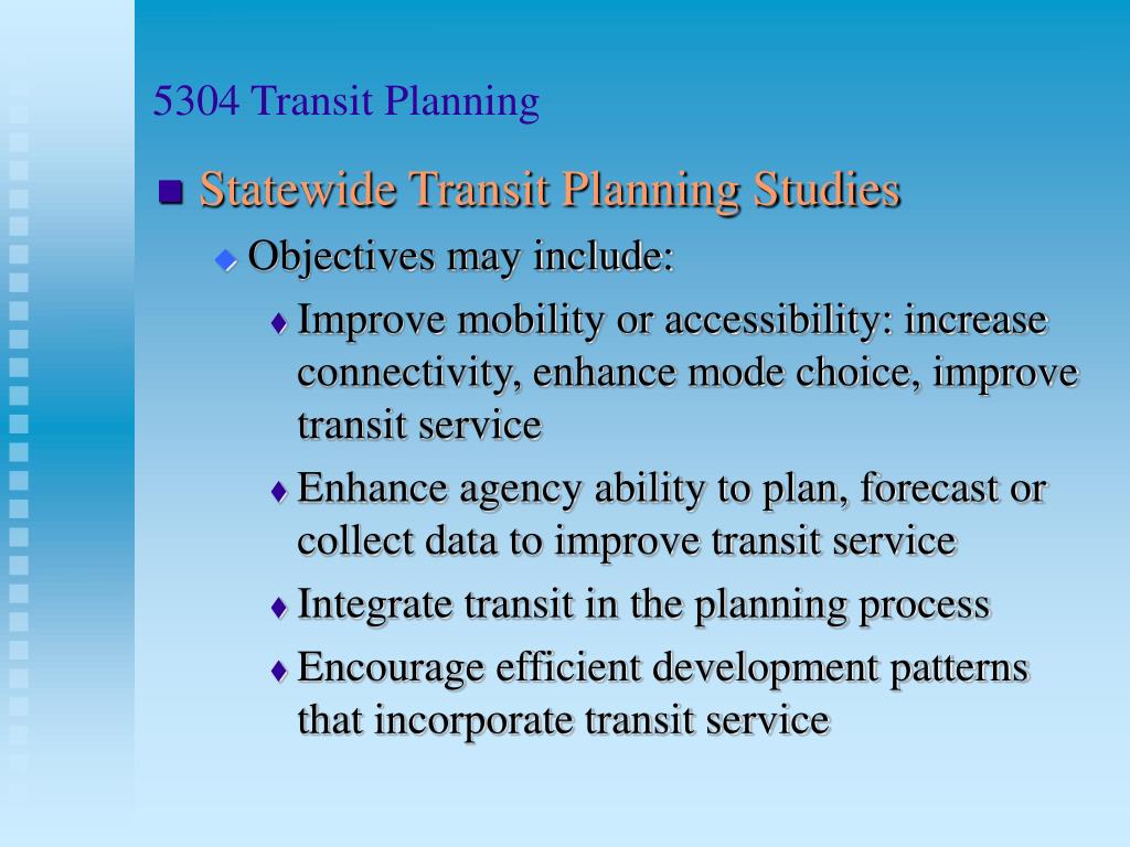 PPT - Partnership Planning 5304 Transit Planning Statewide Transit ...