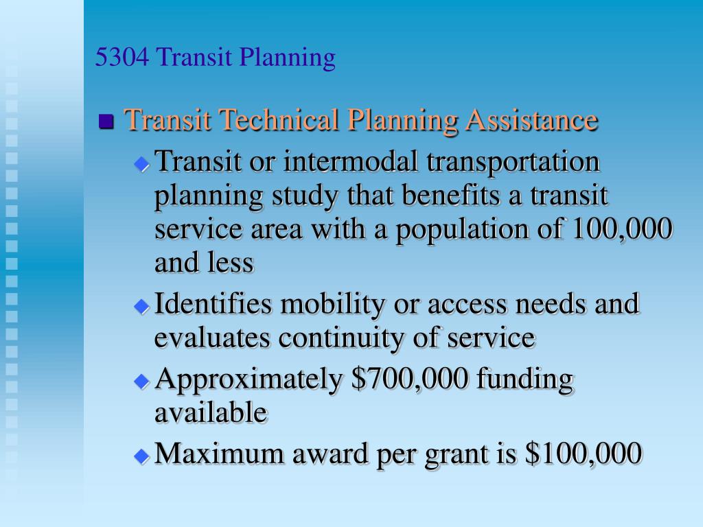 PPT - Partnership Planning 5304 Transit Planning Statewide Transit ...