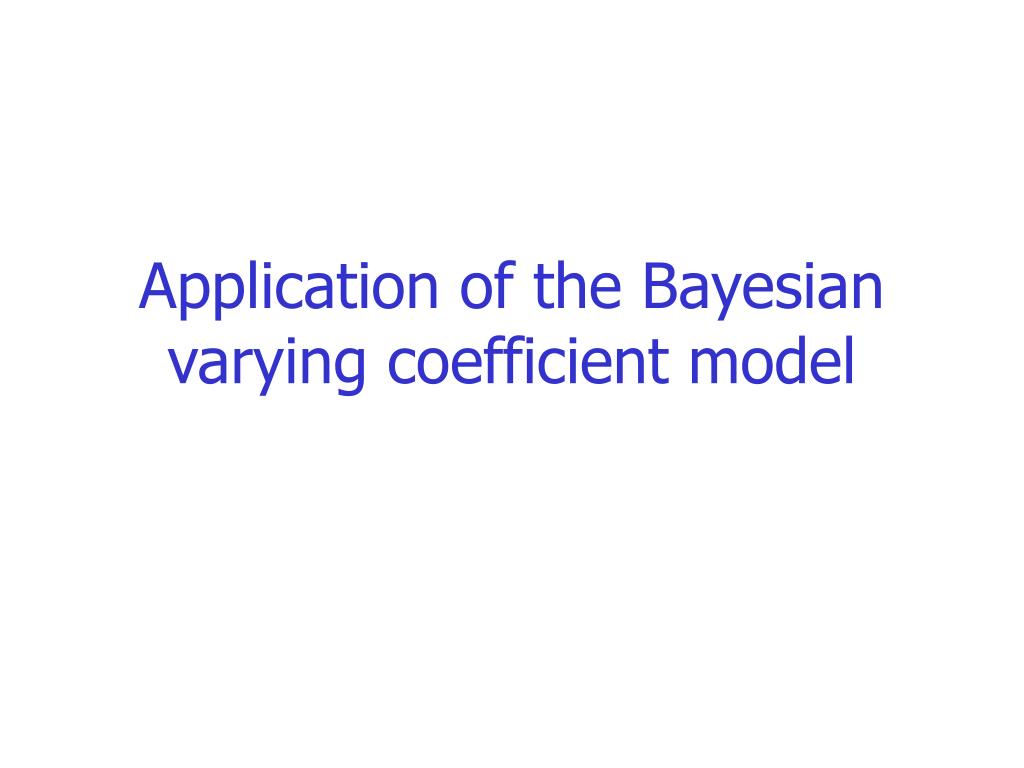 Ppt Receptor Occupancy Estimation By Using Bayesian Varying