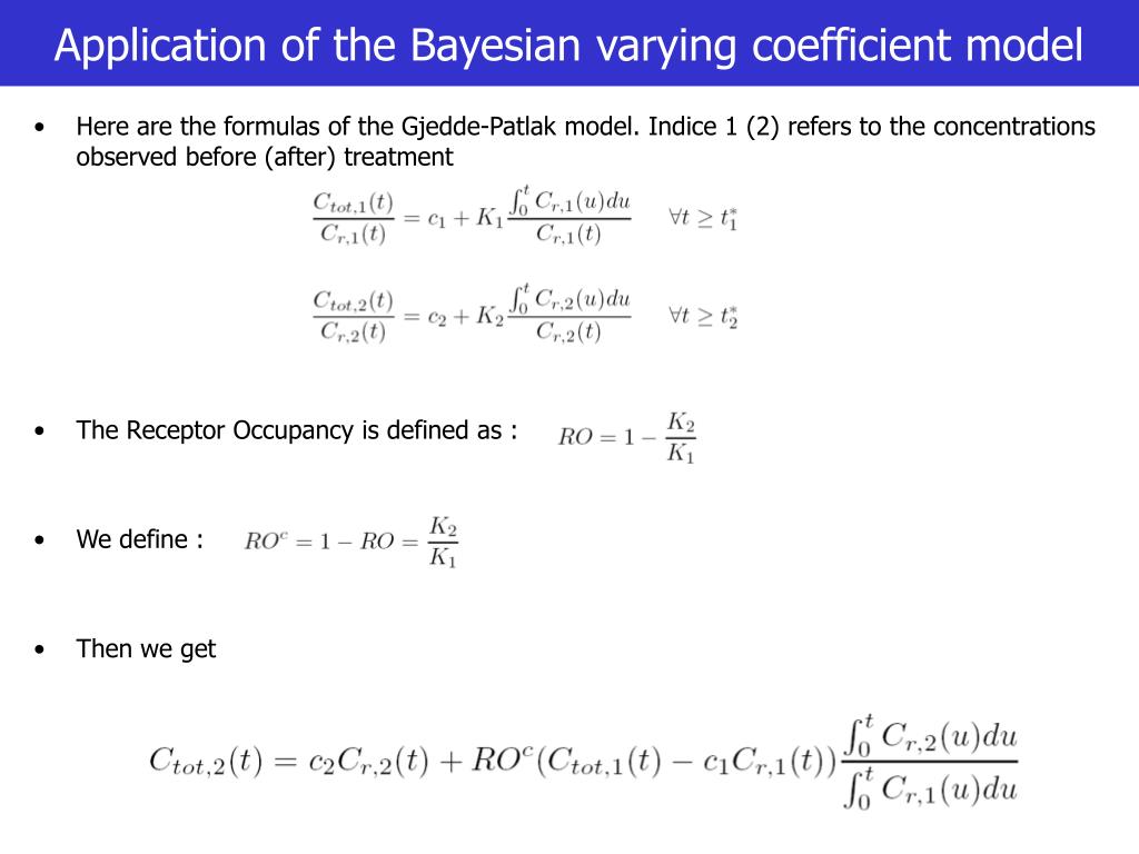 Ppt Receptor Occupancy Estimation By Using Bayesian Varying