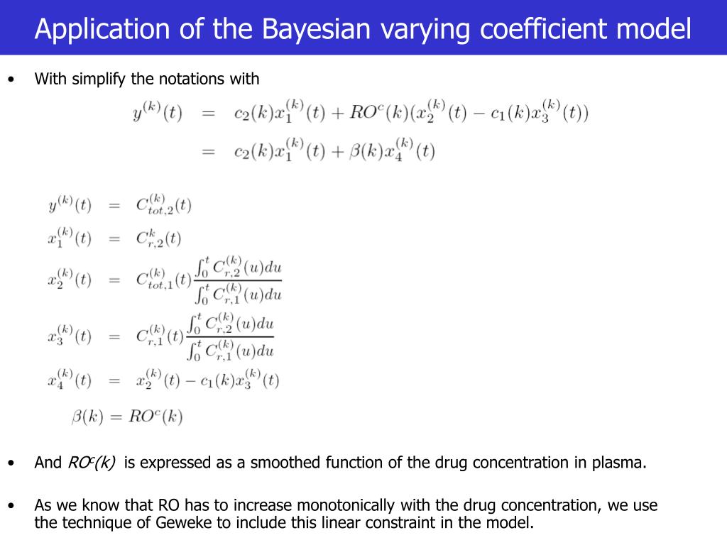 Ppt Receptor Occupancy Estimation By Using Bayesian Varying