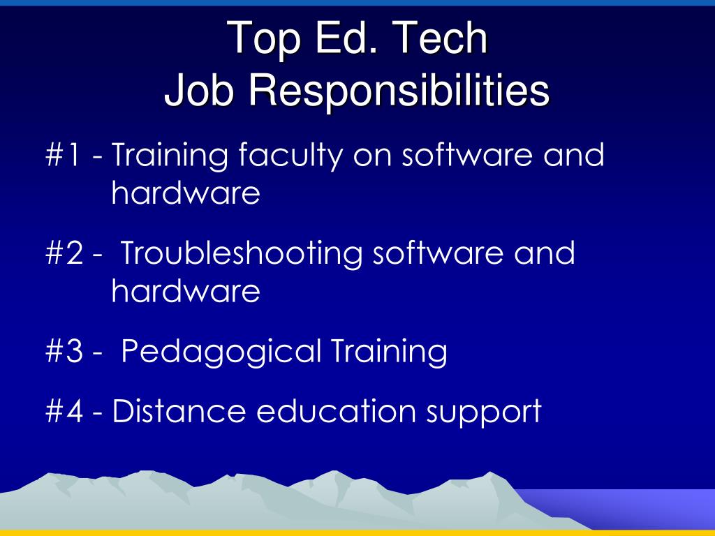 PPT - Law School Educational Technology Specialist: What is it ...