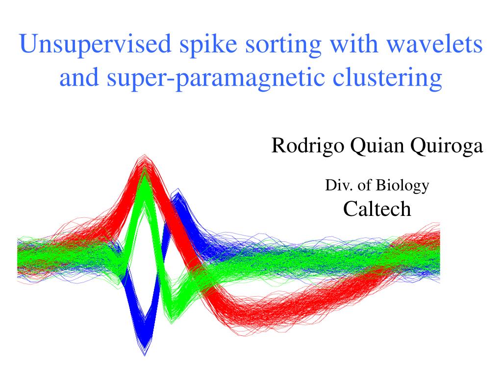 Ppt Unsupervised Spike Sorting With Wavelets And Super Paramagnetic Clustering Powerpoint