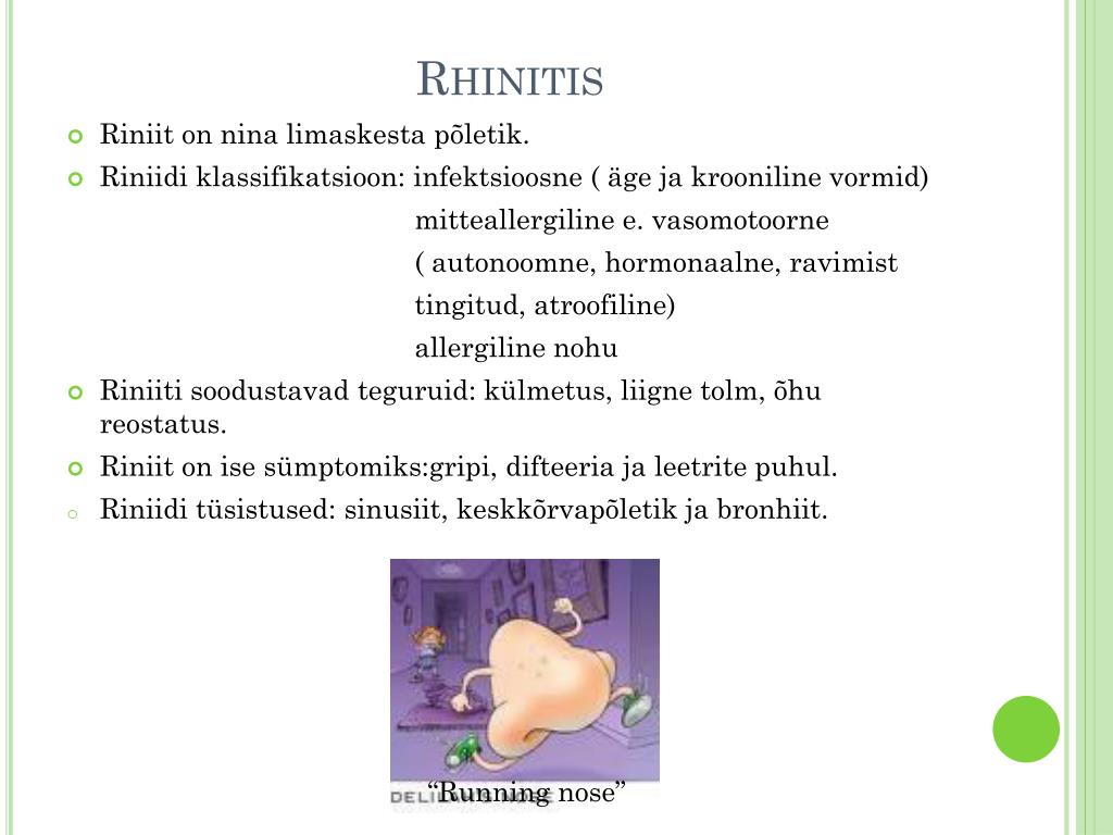 PPT - Rhinitis. Anosmia , hyposmia , parosmia . PowerPoint Presentation ...