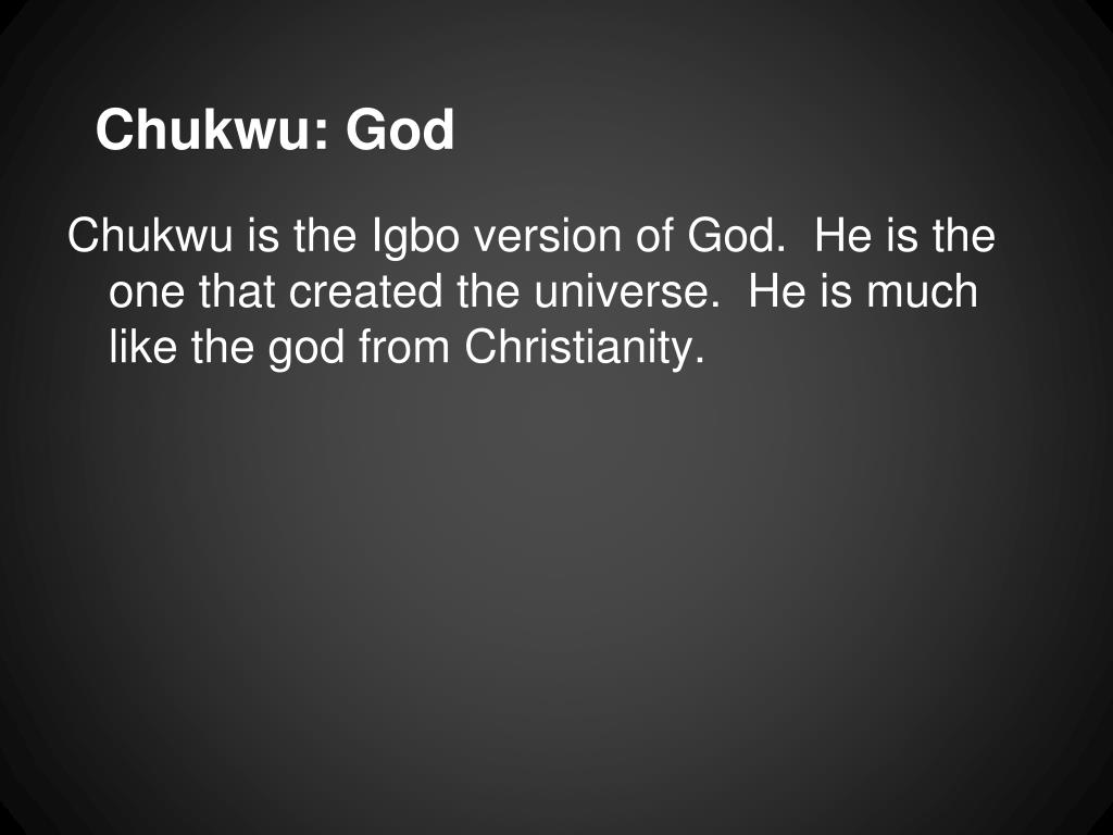 PPT - Traditional Religious Beliefs of the Igbo PowerPoint Presentation ...