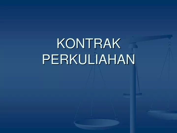 PPT - KONTRAK PERKULIAHAN PowerPoint Presentation, free download - ID ...