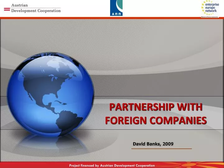 PPT - PARTNERSHIP WITH FOREIGN COMPANIES PowerPoint Presentation, free ...