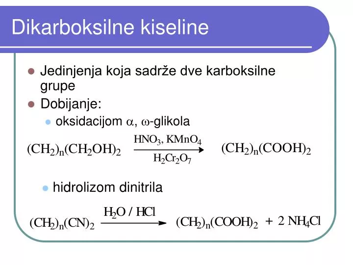 PPT - Dikarboksilne kiseline PowerPoint Presentation, free download ...