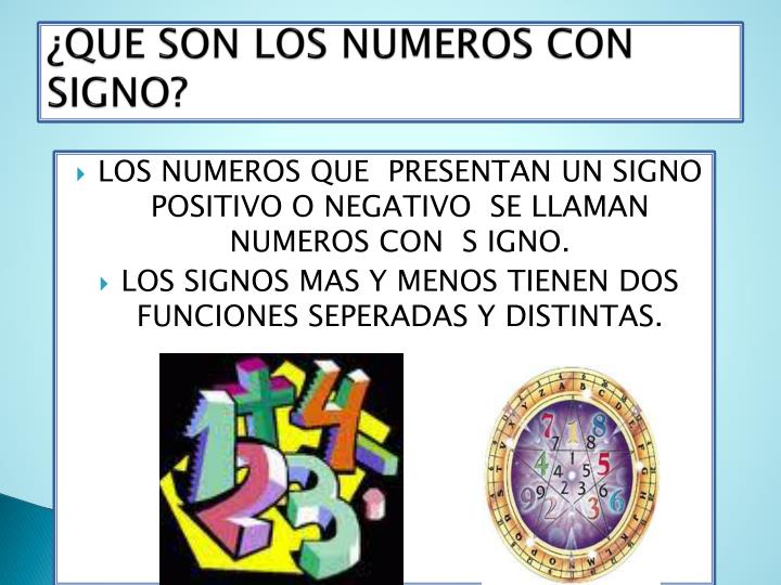 PPT - NUMEROS CON SIGNO PowerPoint Presentation - ID:3052739