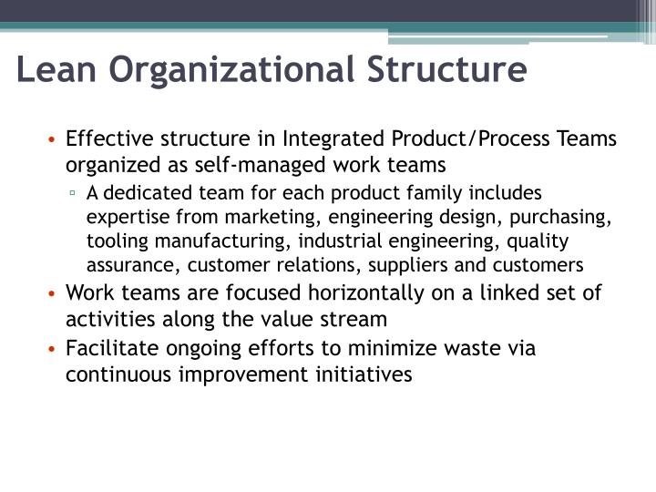 PPT - Lean Organizational Structure PowerPoint Presentation - ID:3052798