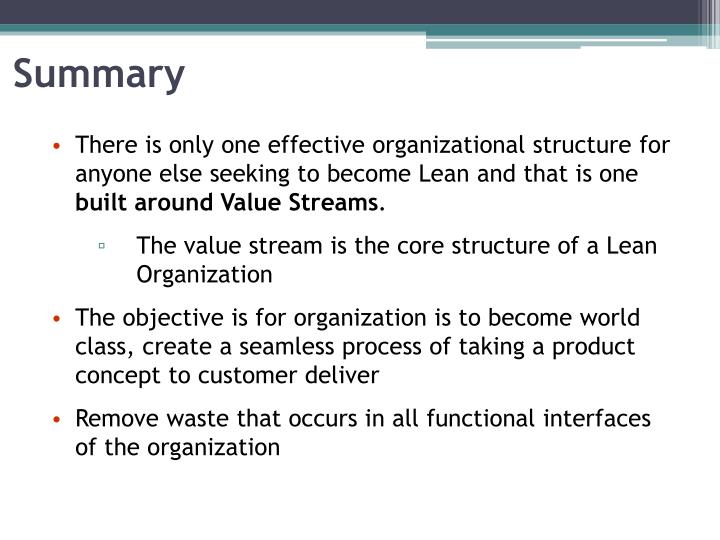 PPT - Lean Organizational Structure PowerPoint Presentation - ID:3052798
