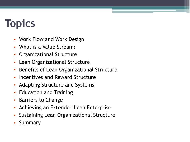 PPT - Lean Organizational Structure PowerPoint Presentation - ID:3052798