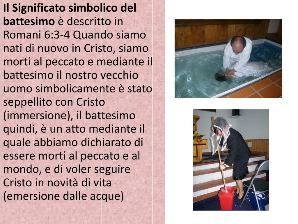 PPT - Il battesimo in acqua Studio Biblico PowerPoint Presentation ...